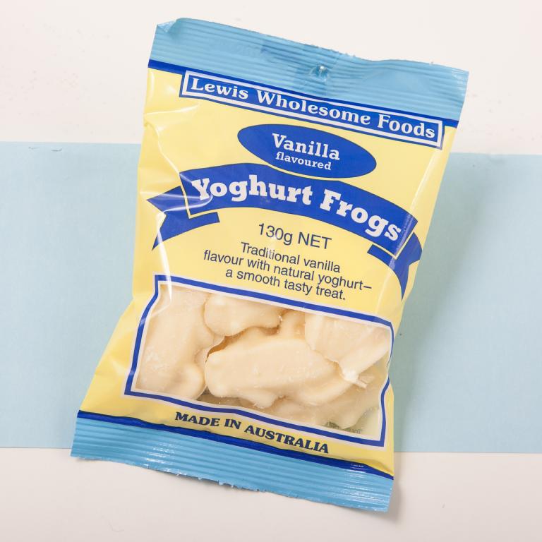Lewis Yoghurt Frogs Vanilla Pack 130g - Miss Spelt's Organics