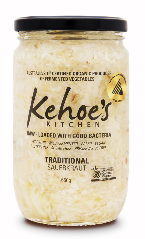 Kehoe's Kitchen Organic Traditional Sauerkraut 410g - Miss Spelt's Organics