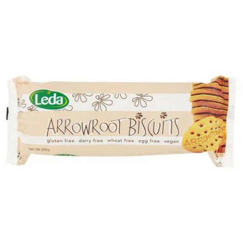Leda Arrowroot Biscuits 205g - Miss Spelt's Organics