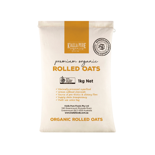 Bulk Organic Rolled Oats (Unstabilised) 1Kg - Miss Spelt's Organics