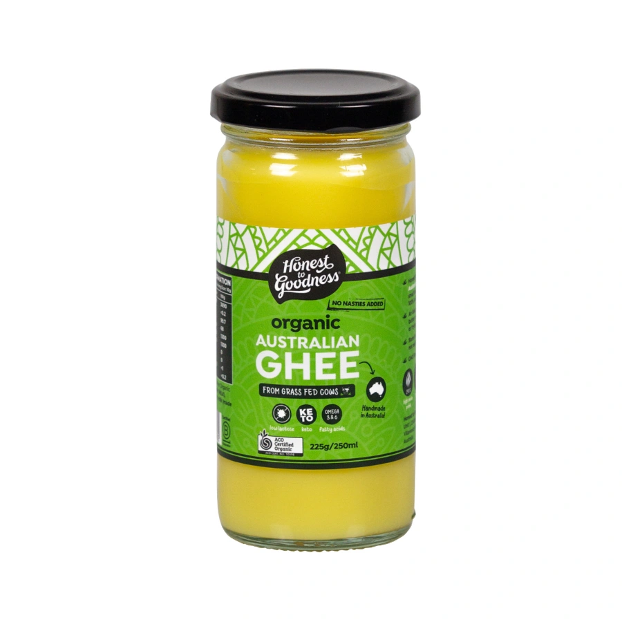 Honest to Goodness Organic Australian Ghee 250ml - Miss Spelt's Organics