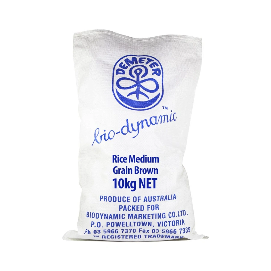 Demeter Biodynamic Brown Rice Medium Grain 10kg (Bag) - Miss Spelt's ...